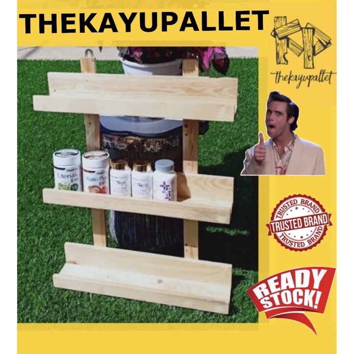 Spices Rack - Rak Rempah Kayu Pine 🔥🔥🔥 | Shopee Malaysia