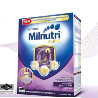 Nutricia Milnutri Sure Regular milk powder 1-10 years old 600g(Exp: Feb ...