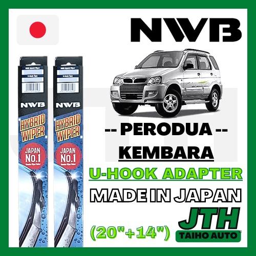 TAIHOAUTO NWB Wiper Blade Set Perodua Kembara 20"+14" Wiper Kembara Wiper Blade Perodua Kembara ...