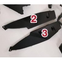 100% ORIGINAL YAMAHA Y15ZR Y15 YSUKU V1 V2 FULL INNER SET NON COLOUR PART HITAM BLACK COVER ...