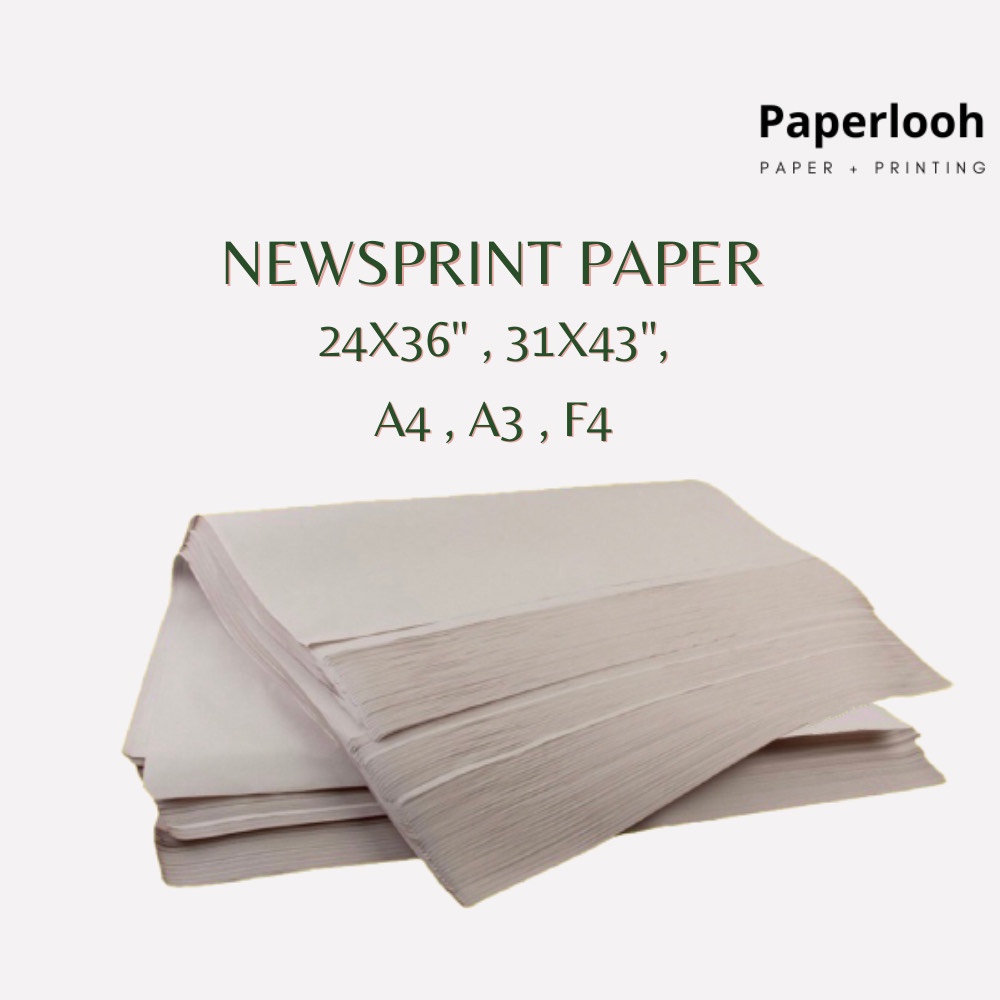 Newsprint Packing Wrapping Paper 48.8gsm - A4/A3/24"X36"/31"X43 ...