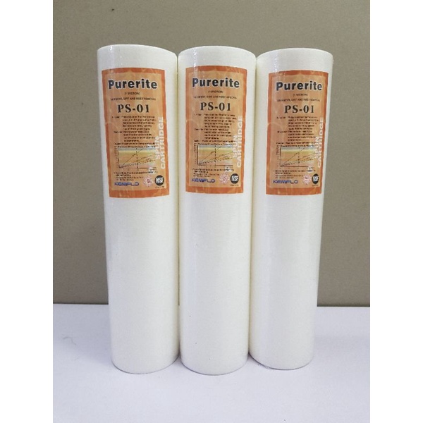 Kemflo Purerite 1mc 10" 2-Tier PP Fiber Water Filter Cartridge (Made in ...