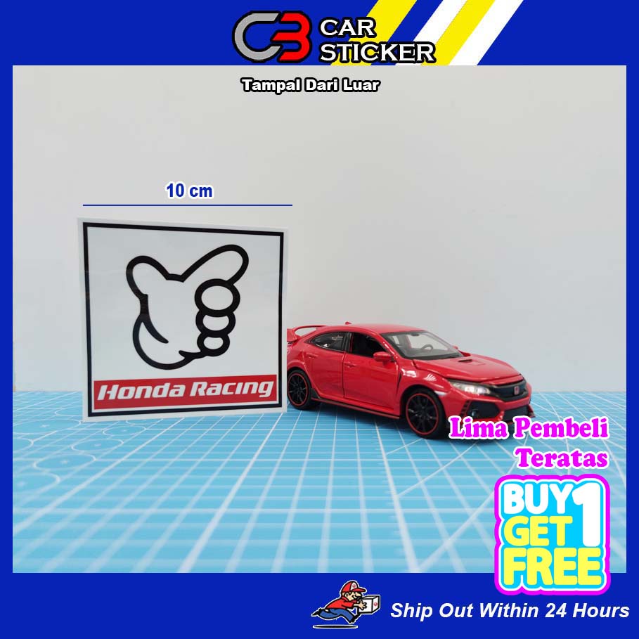 Honda Racing car Sticker / cs824@ | Shopee Malaysia