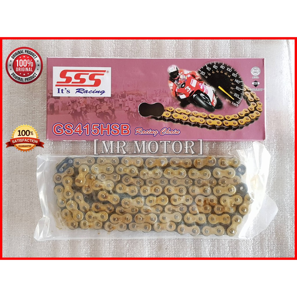 SSS Rantai Chain GS 415 HSB 120L / 122L / 128L / 132L GOLD 100% ...