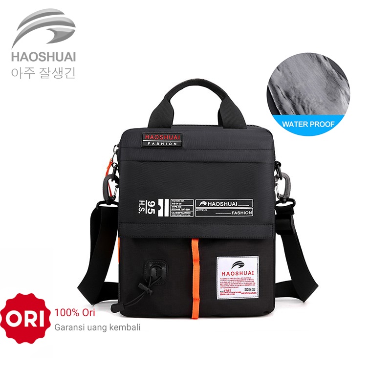 Haoshuai 202 Men's Sling Bag Waterproof BAEOS Waistbag | Shopee Malaysia