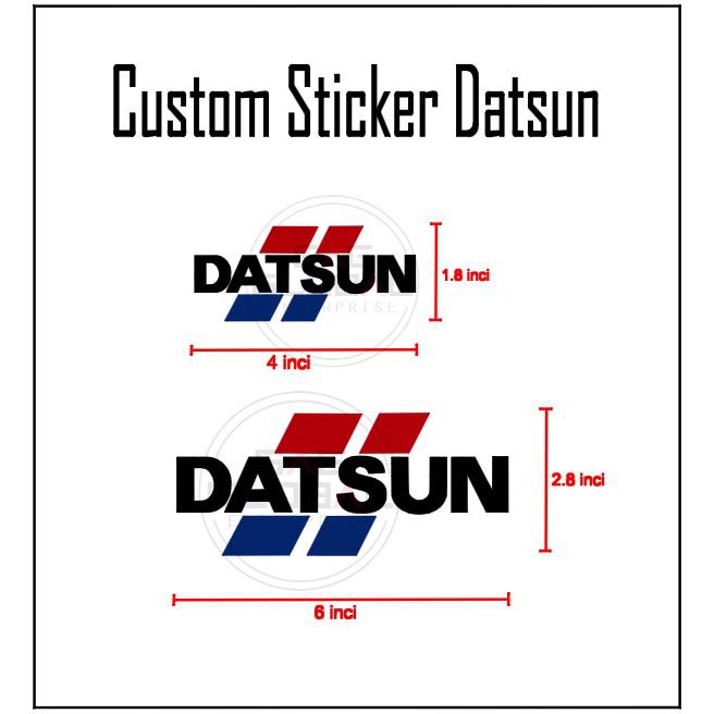 Sticker Datsun Logo Car Decals Car decoration sport car | Local product ...