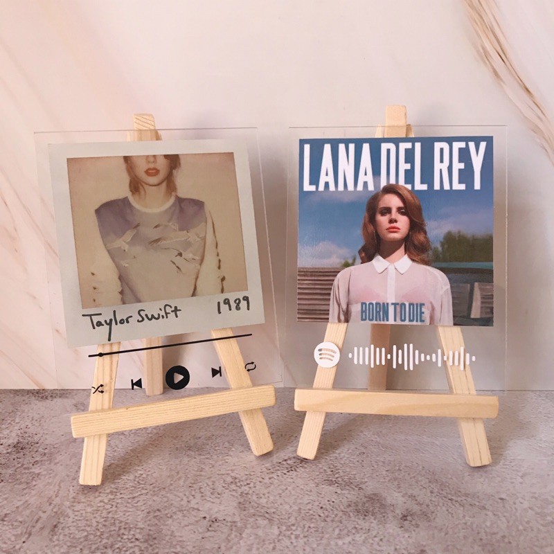 [WITH DISPLAY STAND] - Mini Custom Spotify Frame Album Cover Playlist ...