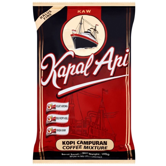 Kopi Kapal Api Campuran Halus / Coffee Mixture 180g x 20 pack (CARTON ...