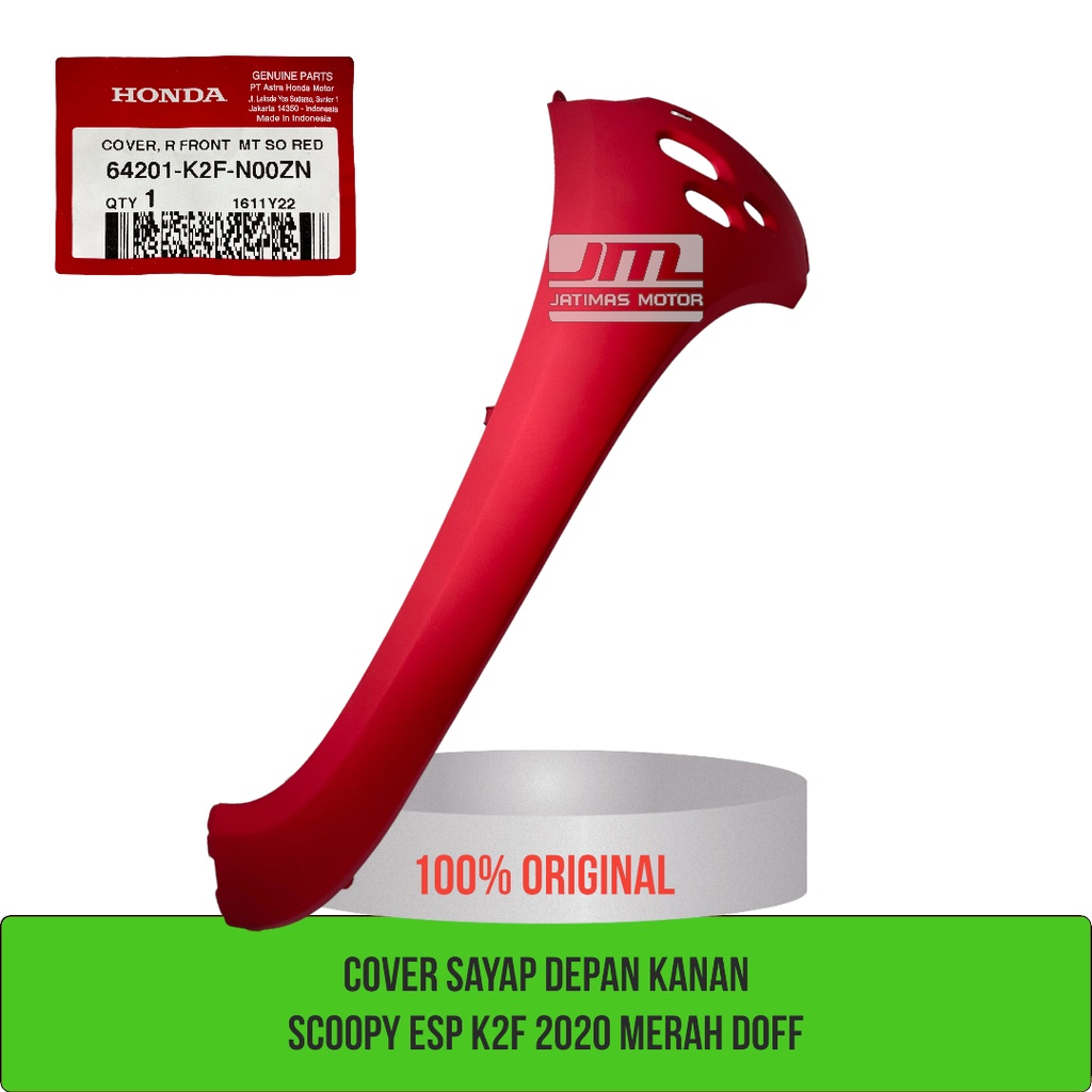 MERAH Front Right Wing Cover led esp K2F 2020 Red doff 64201-K2F-N00ZN ...