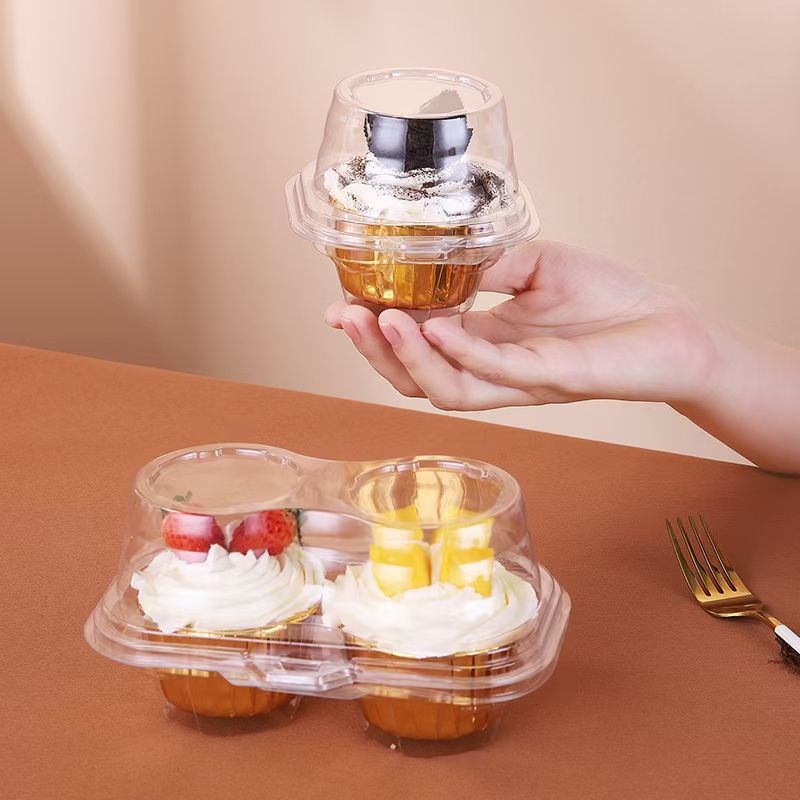1 HOLE TRANSPARENT CUPCAKE BOX TRANSPARENT MUFFIN BOX KOTAK CUPCAKE ...