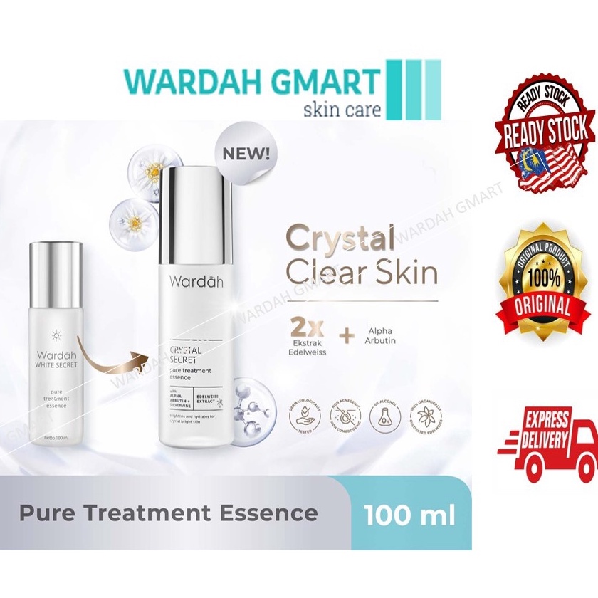 Wardah Crystal Secret Pure Treatment Essence 100ML | Shopee Malaysia