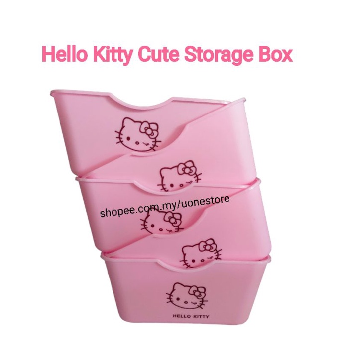 Hello Kitty Small Cute Storage Box Container 5pcs | Shopee Malaysia