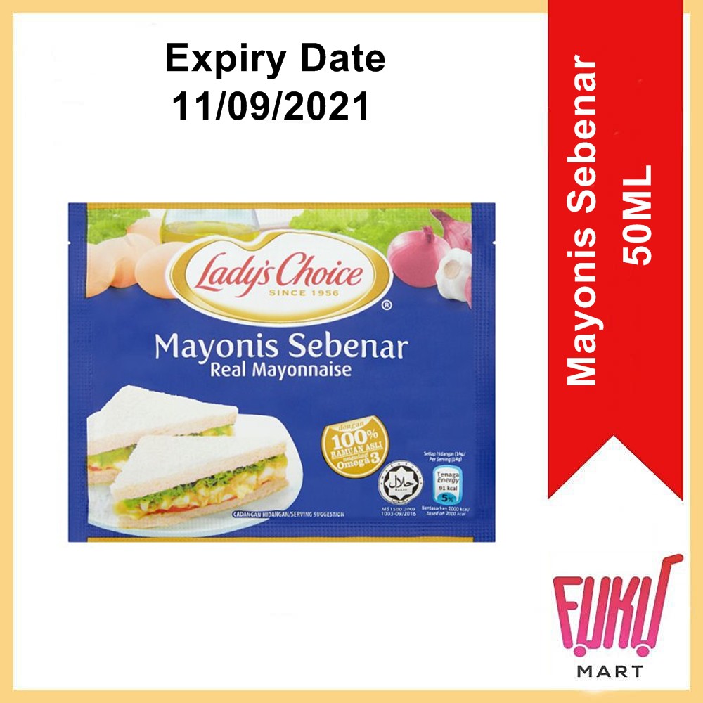 LADY'S CHOICE Real Mayonnaise Pack / Mayonis Sebenar 50ml [Best Before ...