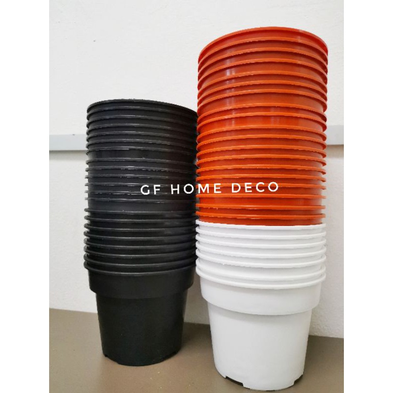 GFE WHOLESALE 200PCS 14.5CM PLASTIC FLOWER POT/GARDENING POTS DECO ...