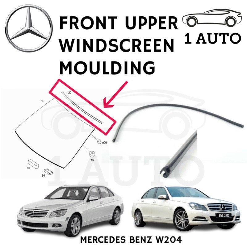 [ORIGINAL MERCEDES PART] MERCEDES BENZ W204 FRONT UPPER WINDSCREEN ...