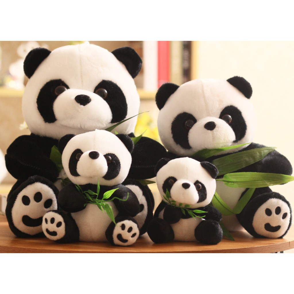 small Panda plush toy food panda wedding gift stuffed doll kids toys ...