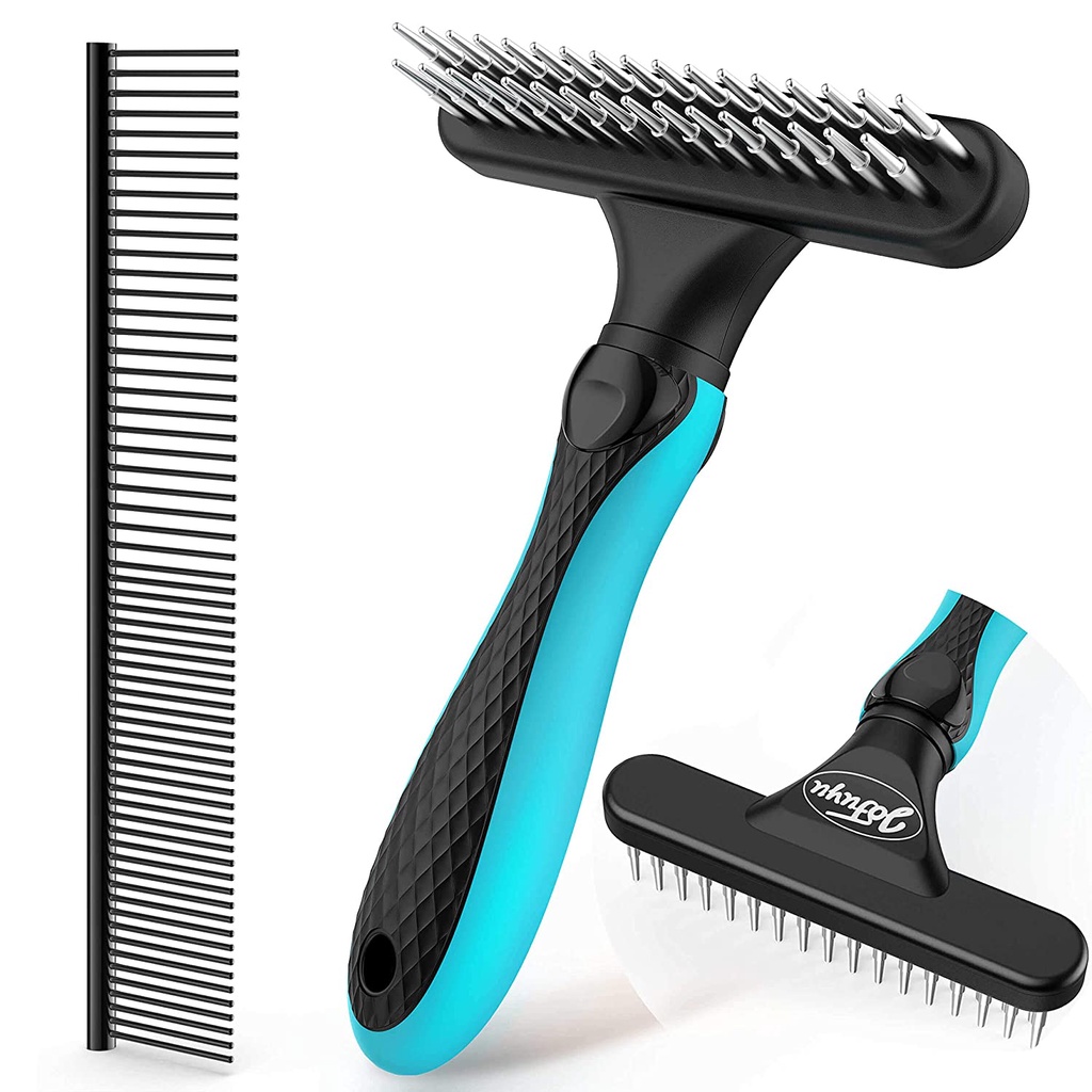 Dog Grooming Rake Removes Tangles and Knots - Cat Comb for Removing ...