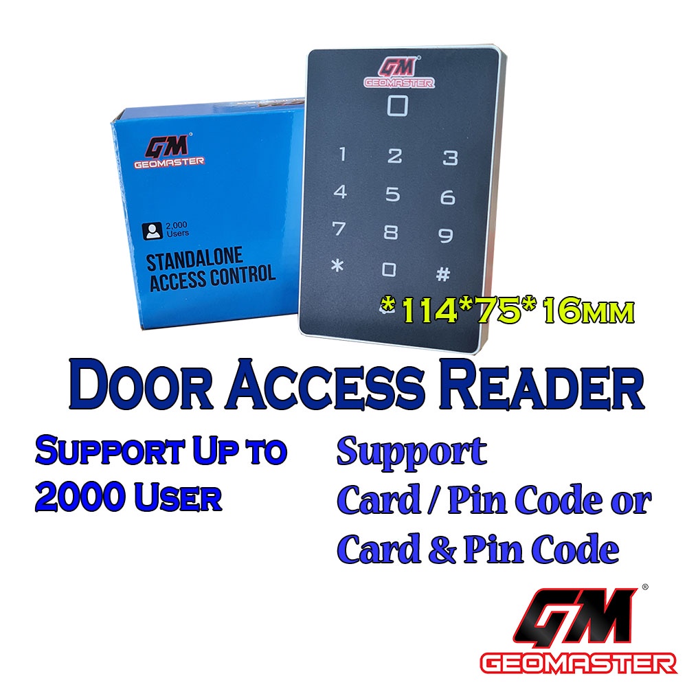 Big Offer !! Securiety Door Access Card System FREE Wired Door Bell ...