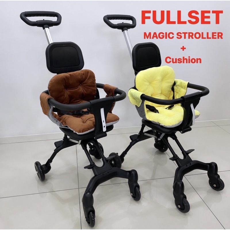 🔥PENANG READY STOCK Fullset MAGIC STROLLER & THICK CUSHION🔥KIDS 4 ...