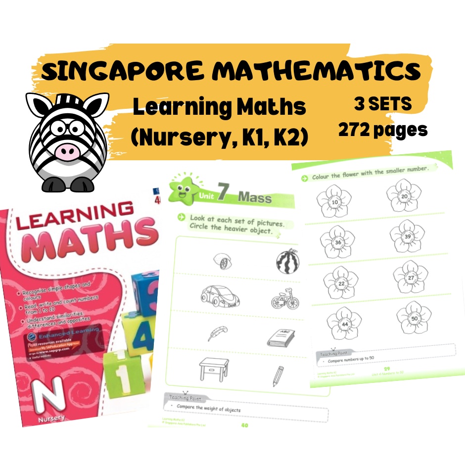 A88 - Singapore Mathematics - Learning Maths Nursery - Kindergarten 3 ...