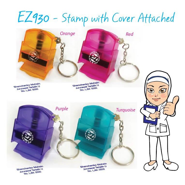 Personalized EZ Creative Keychain Name Stamps - EZ 930 series. Stamp ...