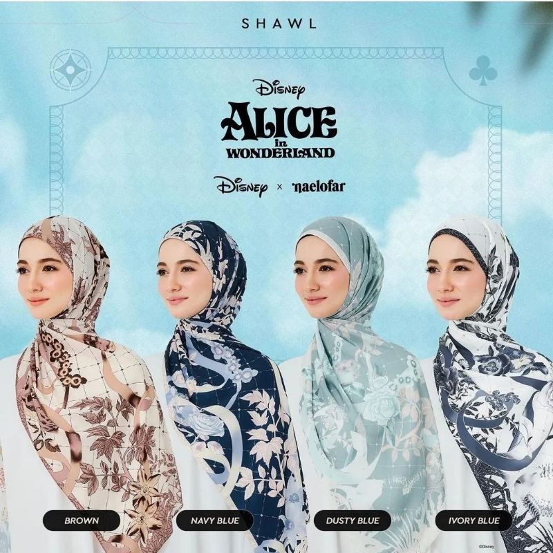 𝗗𝗜𝗦𝗡𝗘𝗬 𝗫 𝗡𝗔𝗘𝗟𝗢𝗙𝗔𝗥 - 𝗔𝗟𝗜𝗖𝗘 𝗜𝗡 𝗪𝗢𝗡𝗗𝗘𝗥𝗟𝗔𝗡𝗗 𝗦𝗛𝗔𝗪𝗟 | Shopee Malaysia