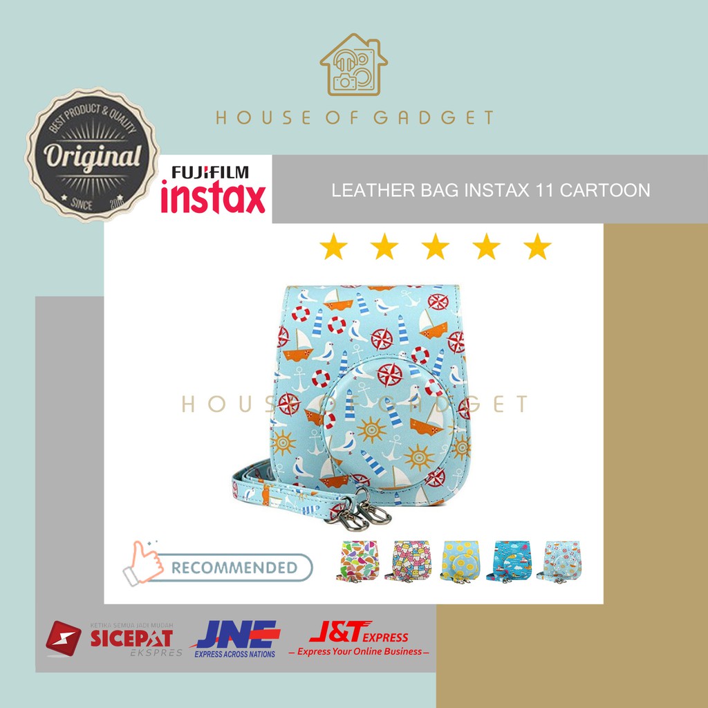 Leather Bag Case Fujifilm Instax Mini 11 Camera Cartoon Camera Bag ...