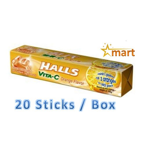 Halls Stick Candy Assorted Flavors 34g (20 sticks/box) | Shopee Malaysia