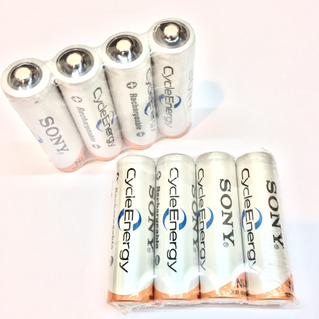 New Sony Cycle Energy 4600mAh 8pcs Rechargeable Battery AA NiMH ...