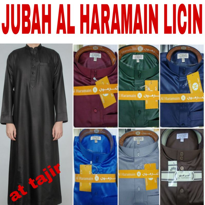 Eksklusif Al Haramain Jubah kain licin original vientnam Jubbah ...