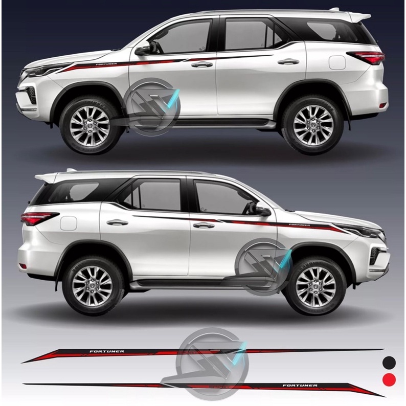 (Ready Stock)S215# Toyota Fortuner Car Body Vinyl Decal Sticker ...