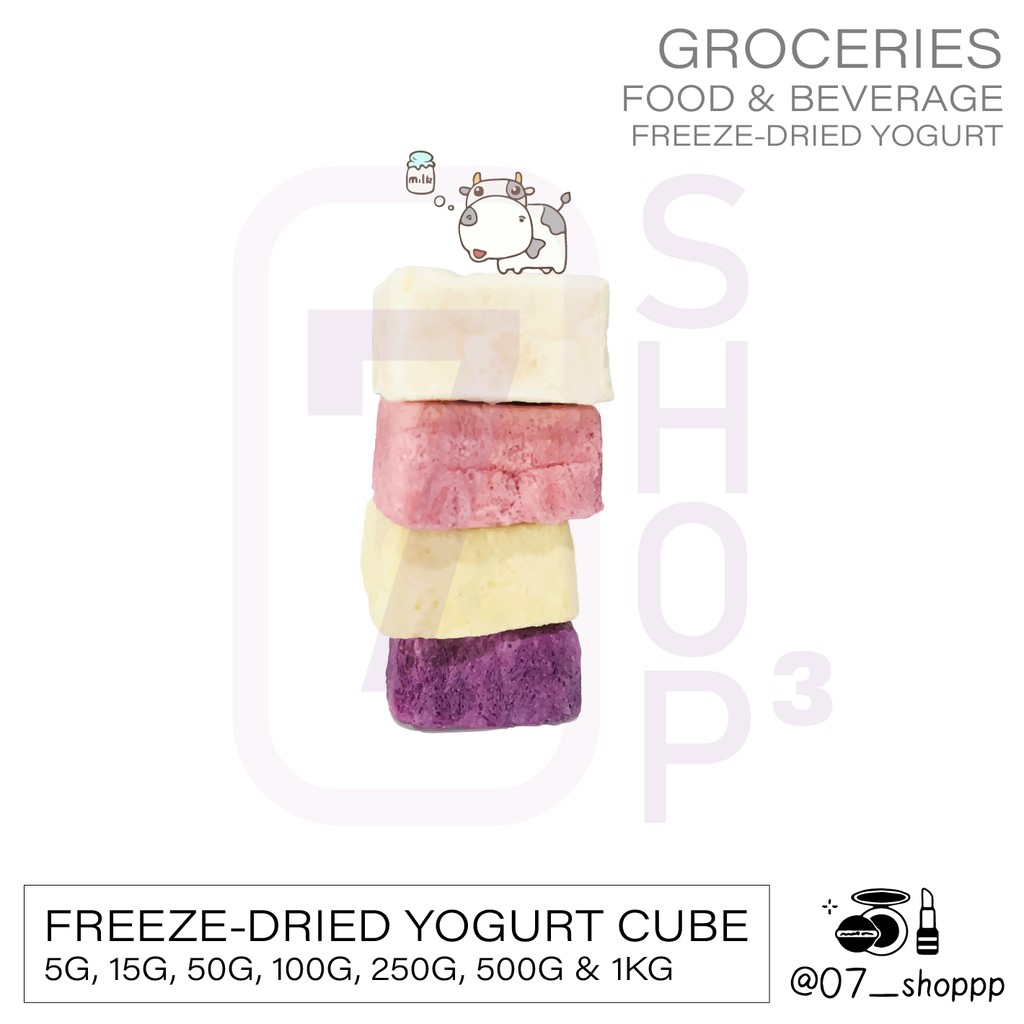 [READY STOCK🧊]（Retail 100g）Freeze-Dried Fruit Yogurt Cube | Kering Beku ...
