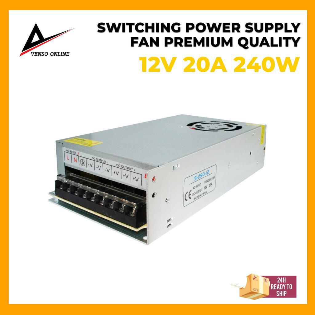 12V 20A Switching Power Supply 250W Premium Quality | Shopee Malaysia