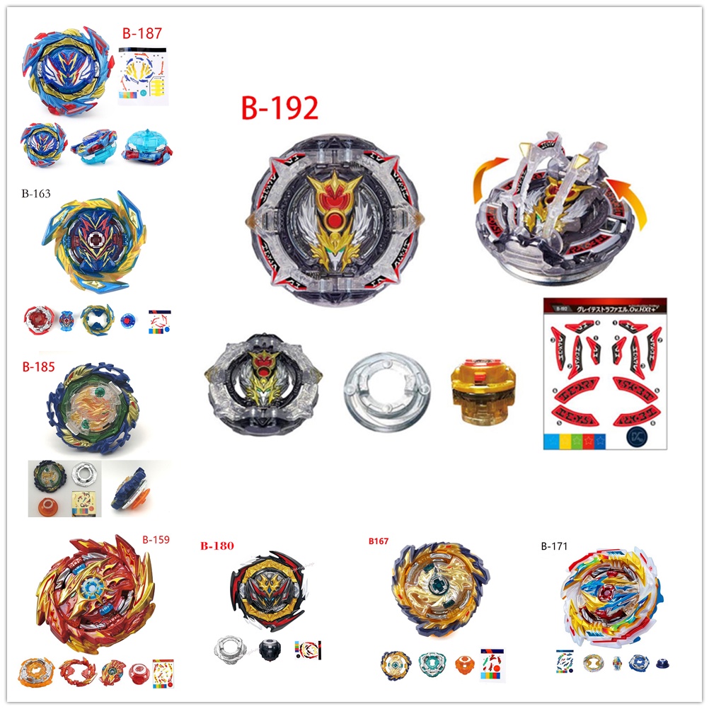 Beyblade Burst B-192 Greatest Raphael B-173-Black Infinite Achilles B ...