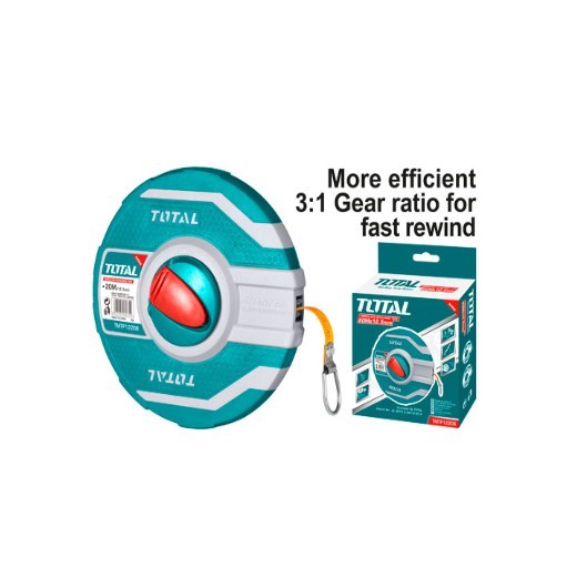 TOTAL 20m Fibreglass Measuring Tape - （TMTF12206） | Shopee Malaysia
