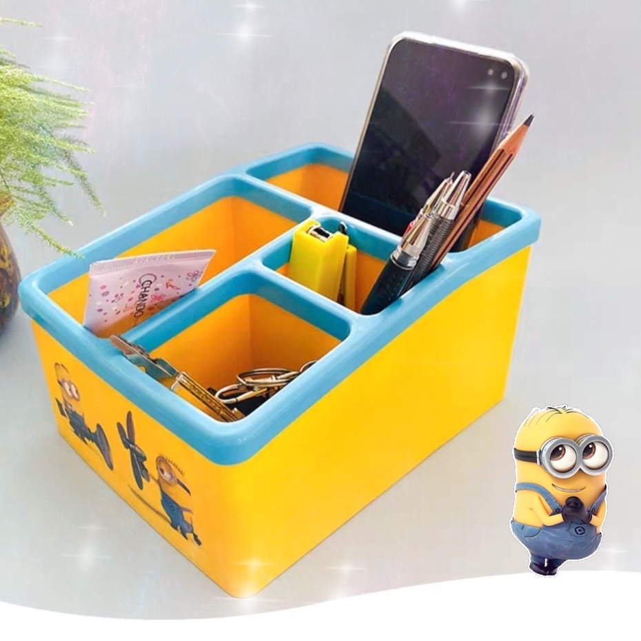 Limited Edition Minion desktop storage box 限量版小黄人萌趣卡通桌面收纳盒 | Shopee ...