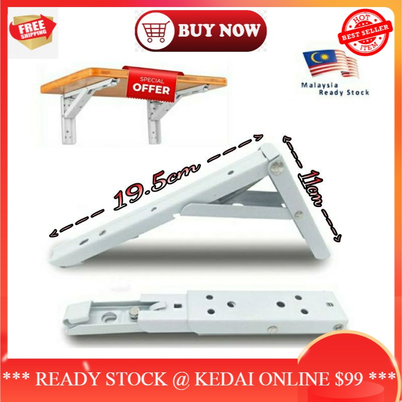 💥[HOT ITEM]💥 Folding Shelf Bracket | L Type Flip With Spring (1𝗽𝗰𝘀/𝗽𝗮𝗰𝗸 ...