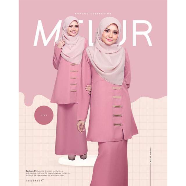 Baju Kurung Raya Moden Kurung Melur | Shopee Malaysia