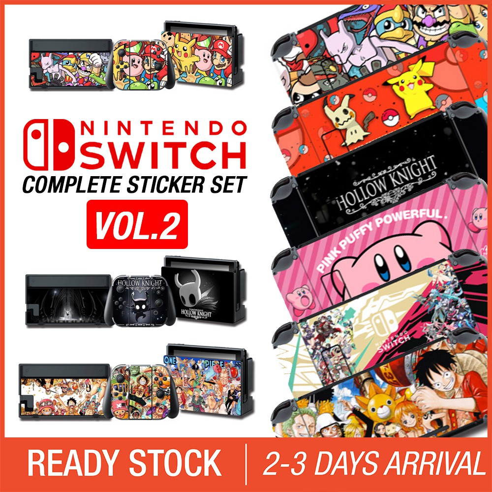 Nintendo Switch Skin Decals. Sticker Set for Console + TV Dock Vol.2 ...
