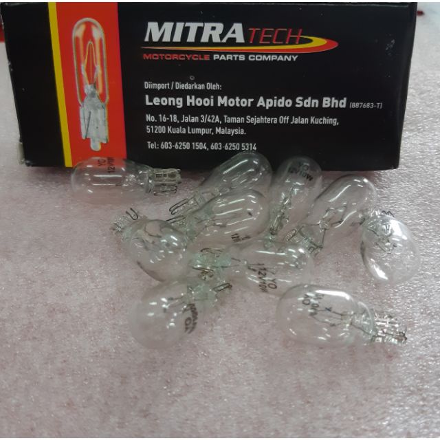 APIDO-12V10W METER BULB T10 (EX5) | Shopee Malaysia