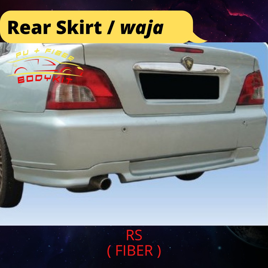 REAR SKIRT PROTON WAJA R3 RS SRS FEFLECTOR | Shopee Malaysia
