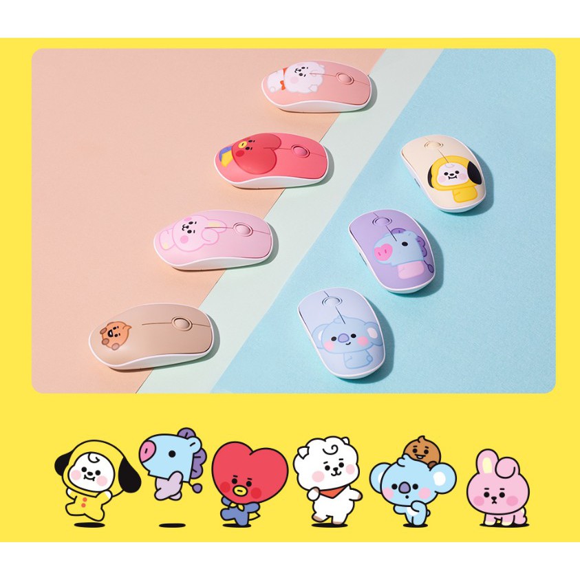 BTS BT21 X Royche Baby Wireless Silent Mouse | Shopee Malaysia