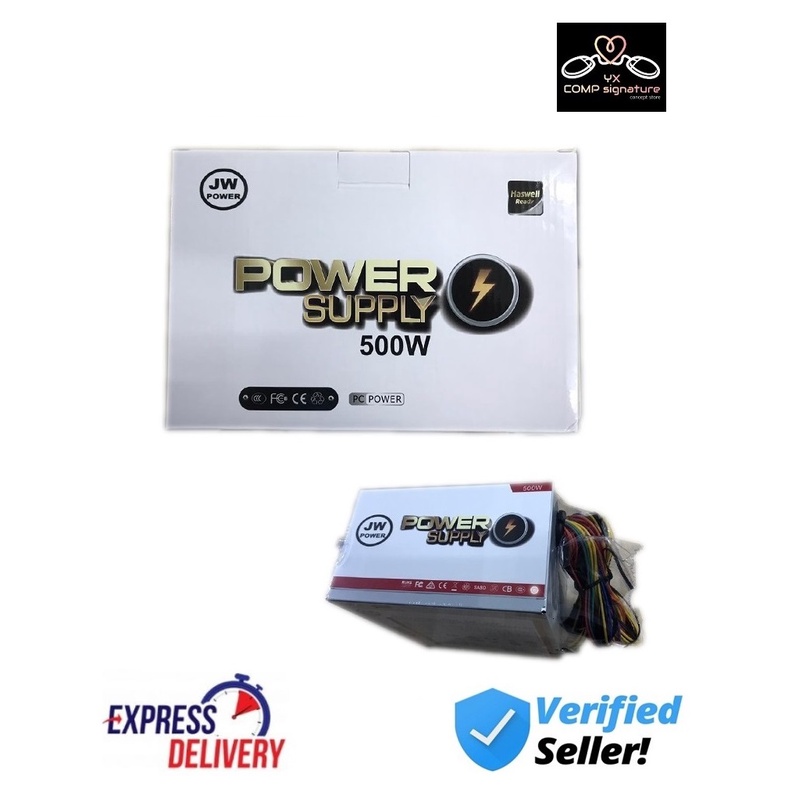 JW POWER ATX 500W POWER SUPPLY | Shopee Malaysia
