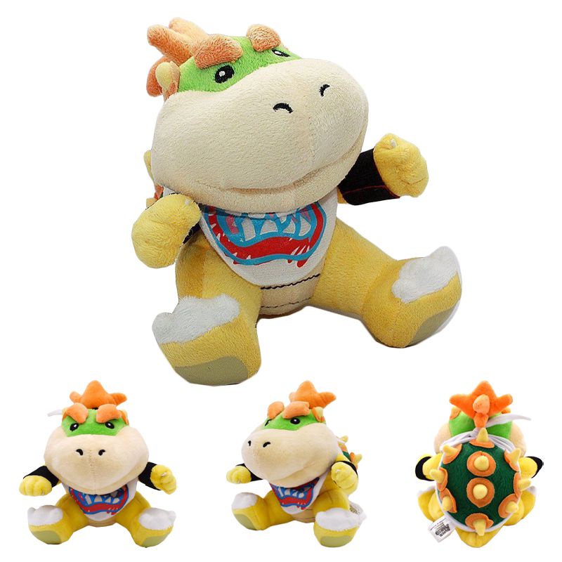 Cute And Soft Baby Bowser Jr 7" Plush Super Mario Bros Little Koopa ...