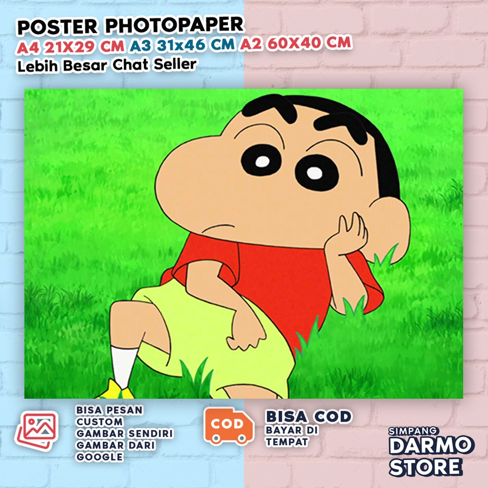 Shinchan Poster Anime Cartoon Cute Children Jail Wibu Shinnossuke ...