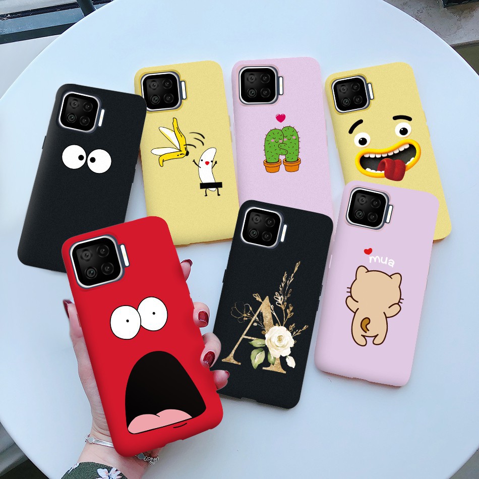 OPPO F17 A73 2020 / F17 Pro A93 2020 Cute Printing Case Candy Color ...