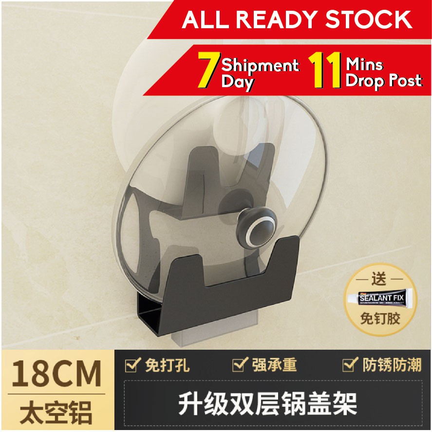 Double-layer Lid Rack Storage Shelf | Shopee Malaysia