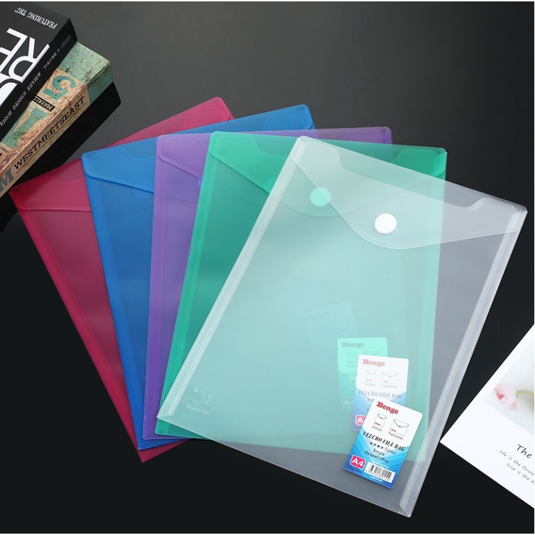 [Ready Stock] A4 vertical Transparent Pocket Files/A4 Poket Fail Lut ...