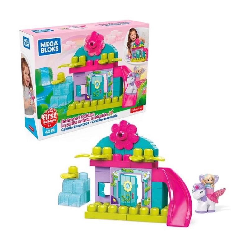 Mega Bloks First Builders Flower Fairies Enchanted Cottage (GKX80 ...