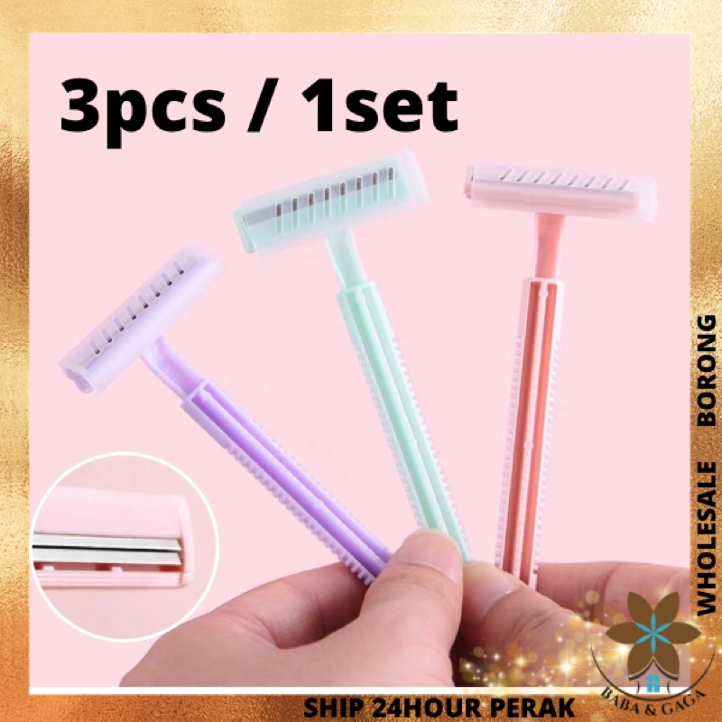 Set/3pcs Razor Shaving Knife Armpit Hair Shaver Pisau Cukur Pencukur ...